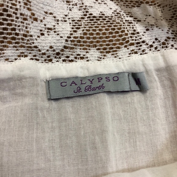 Calypso St. Barth | Tops | Calypso St Barth Lace Peasant Tunic M | Poshmark